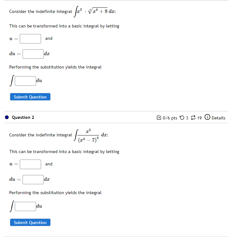 Solved Consider the indefinite integral fx. Vzº +8 da: This | Chegg.com