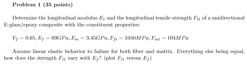 Solved Problem 1 (35 points) Determine the longitudinal | Chegg.com