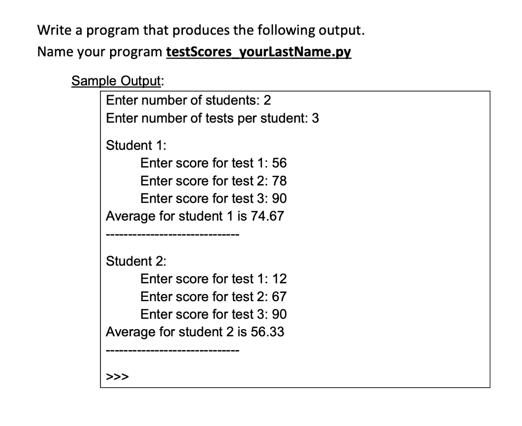 Solved Write a program that produces the following output. | Chegg.com