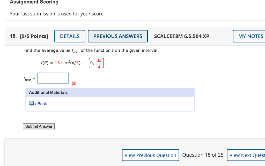 Solved Assignment Scoring Your last submission is used for | Chegg.com
