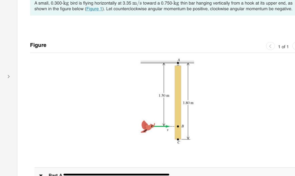 Solved A small, 0.300−kg bird is flying horizontally at 3.35 | Chegg.com