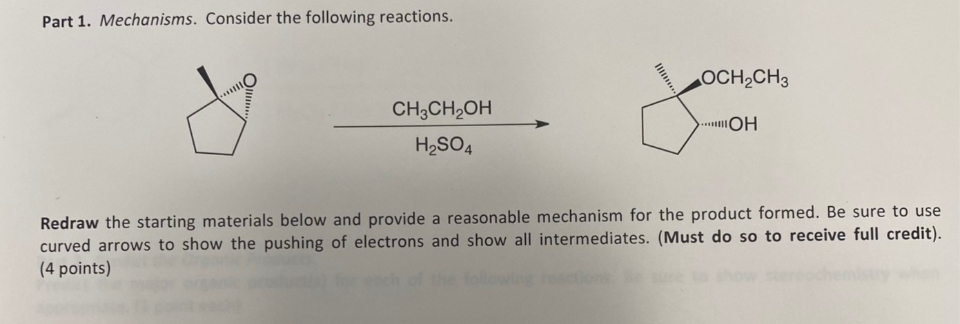 Solved Please help with the following reaction mechanism, | Chegg.com