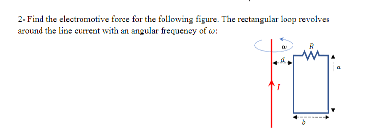 Solved 2-Find the electromotive force for the following | Chegg.com
