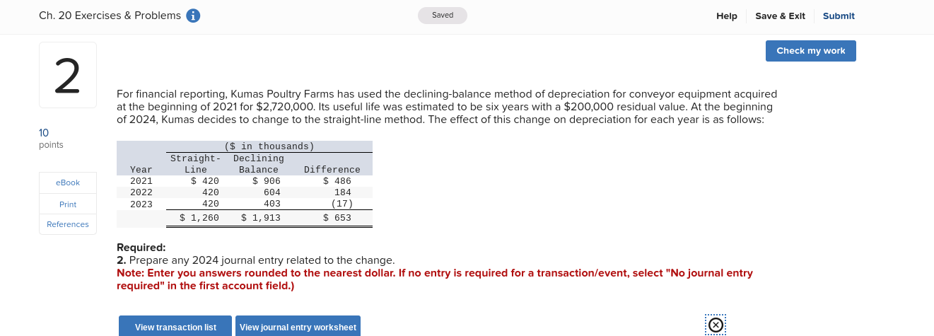 Solved For financial reporting, Kumas Poultry Farms has used | Chegg.com