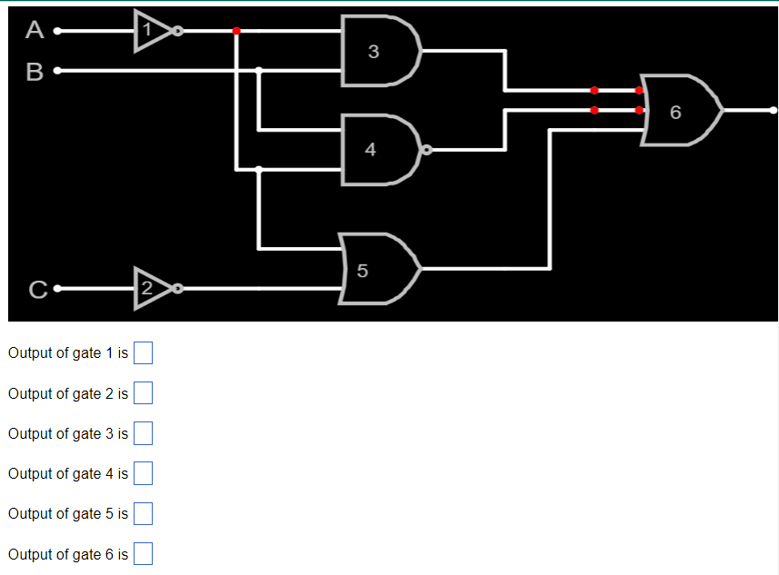 Solved Output of gate 1 is Output of gate 2 is Output of | Chegg.com