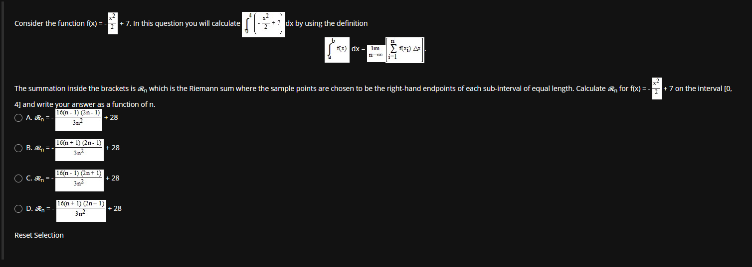 Solved The summation inside the brackets is ℛn which is the | Chegg.com