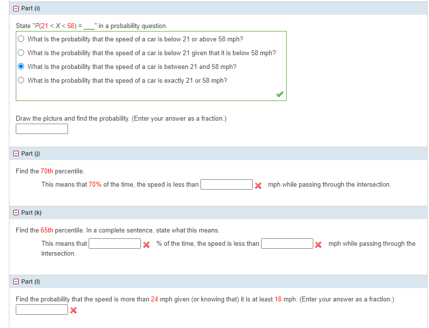 Solved For each probability and percentile problem, draw the | Chegg.com