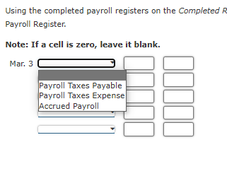 Solved Employee Payroll Register Employer Register Note: For | Chegg.com