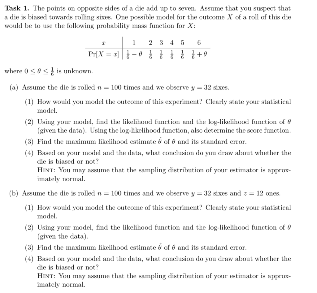 Solved score function likelihood function log-likelihood | Chegg.com