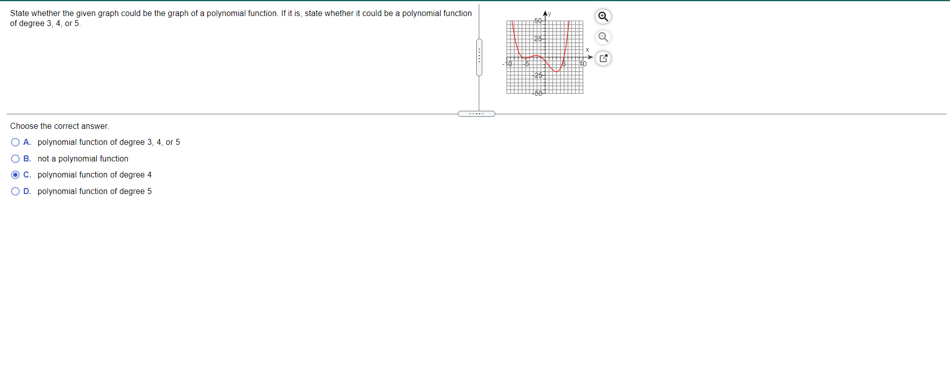 Solved State whether the given graph could be the graph of a | Chegg.com