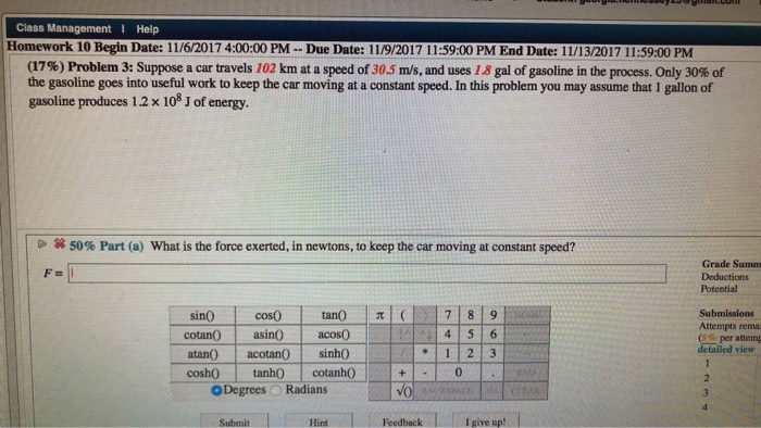 Solved Class Management Help Homework 10 Begin Date: | Chegg.com