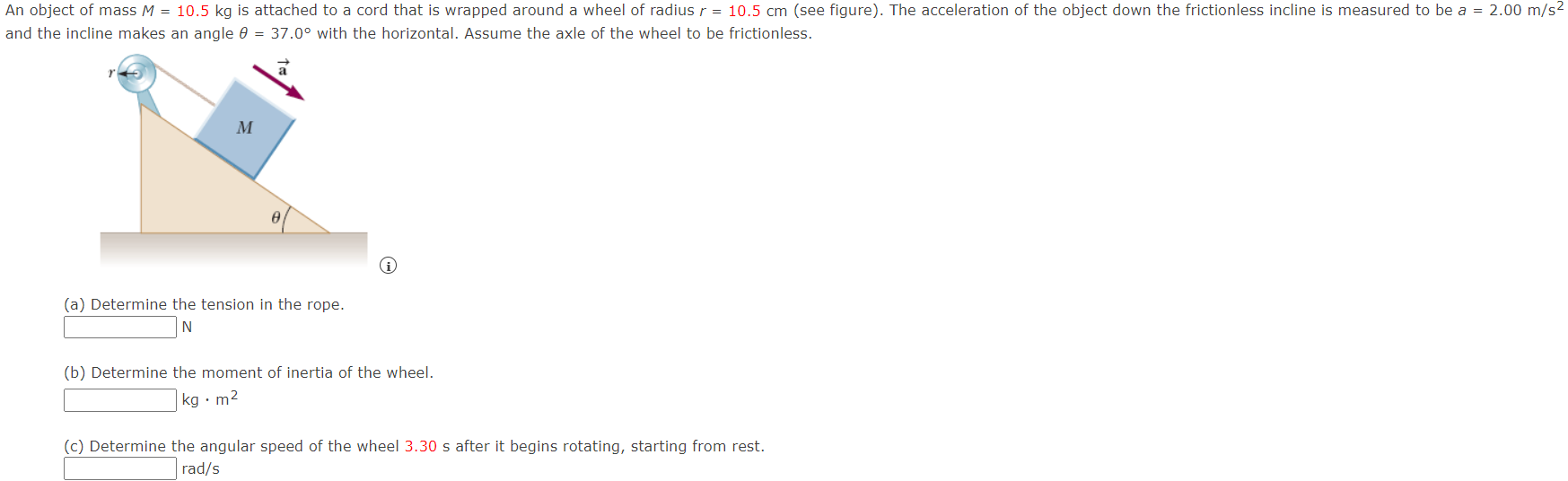 Solved and the incline makes an angle θ=37.0∘ with the | Chegg.com