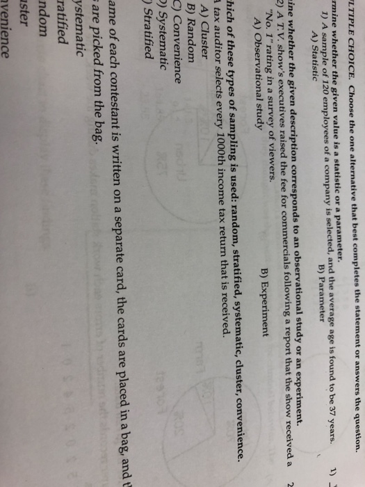 Solved LTIPLE CHOICE. Choose the one a Iternative that best | Chegg.com