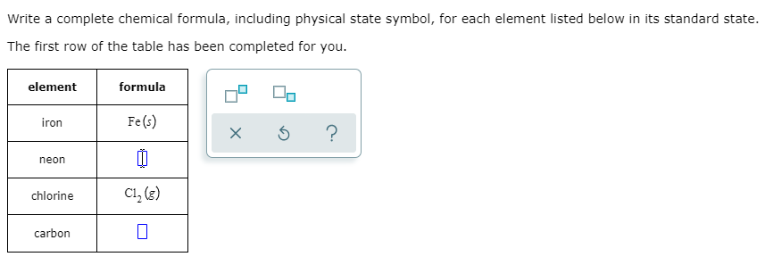 Solved Write a complete chemical formula, including physical | Chegg.com