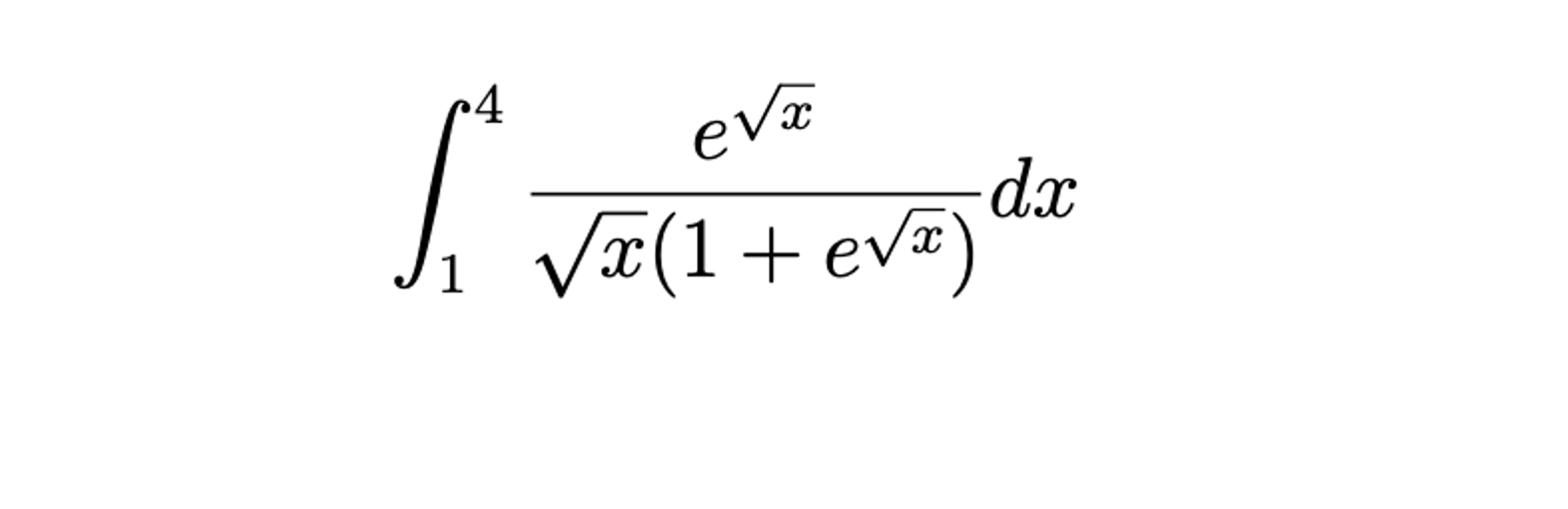 Solved Calculate these integrals:∫14ex2x2(1+ex2)dx | Chegg.com