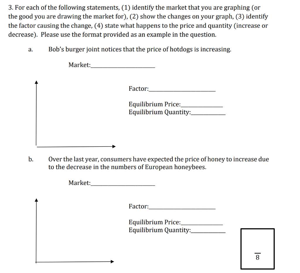 Solved 3. For each of the following statements, (1) identify | Chegg.com