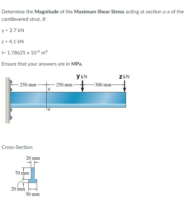 Solved Determine the Magnitude of ﻿the Maximum Shear Stress | Chegg.com