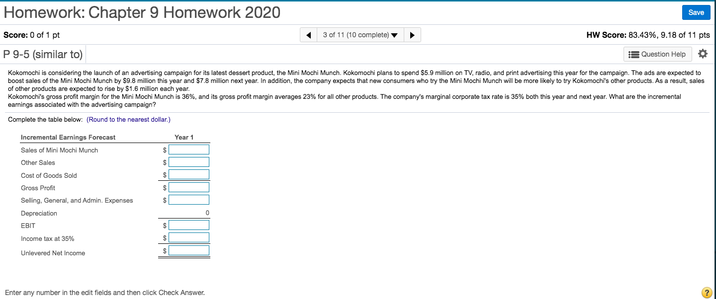 Solved Save Homework Chapter 9 Homework 2020 Score 0 Of 1