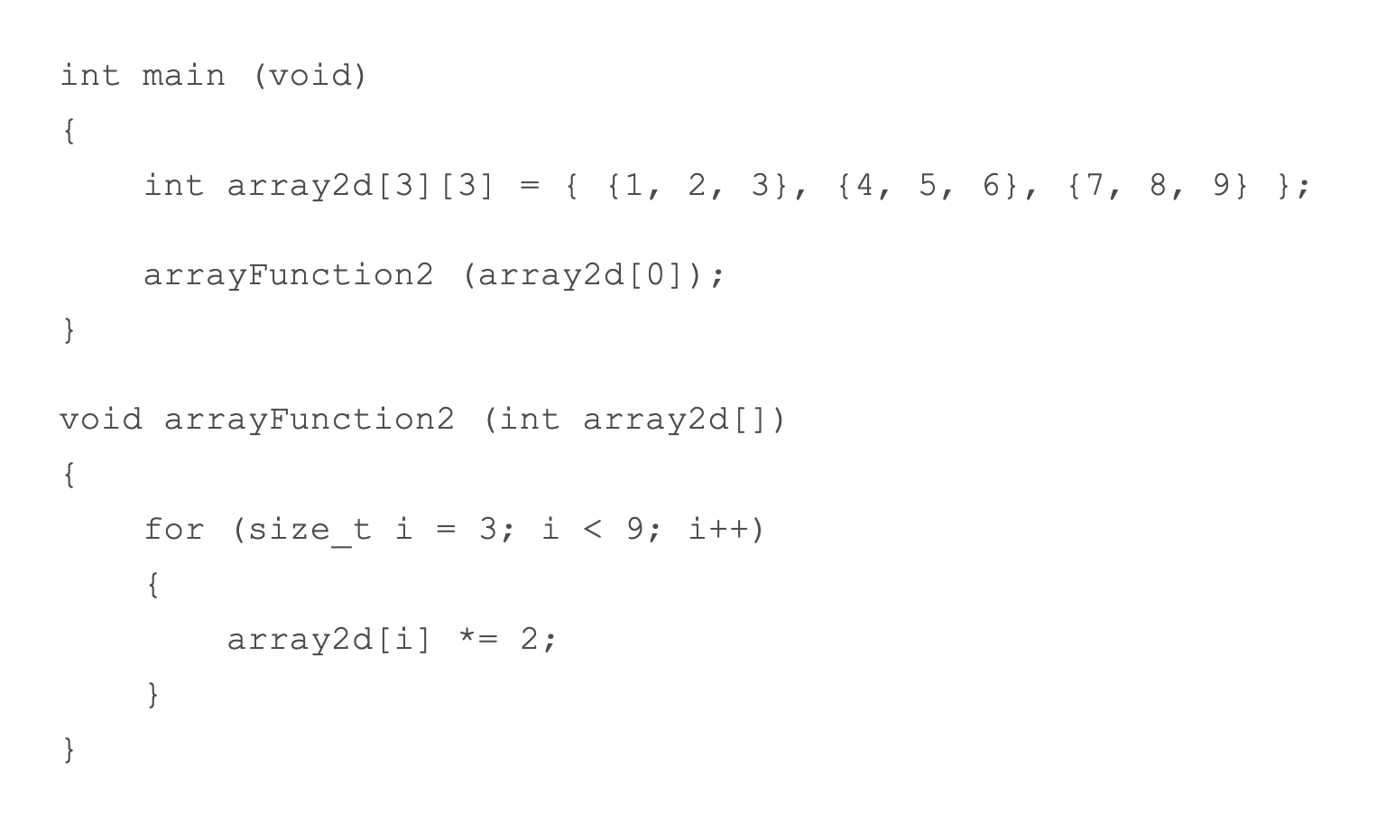 Solved Show the values of the elements of the 2-D array | Chegg.com