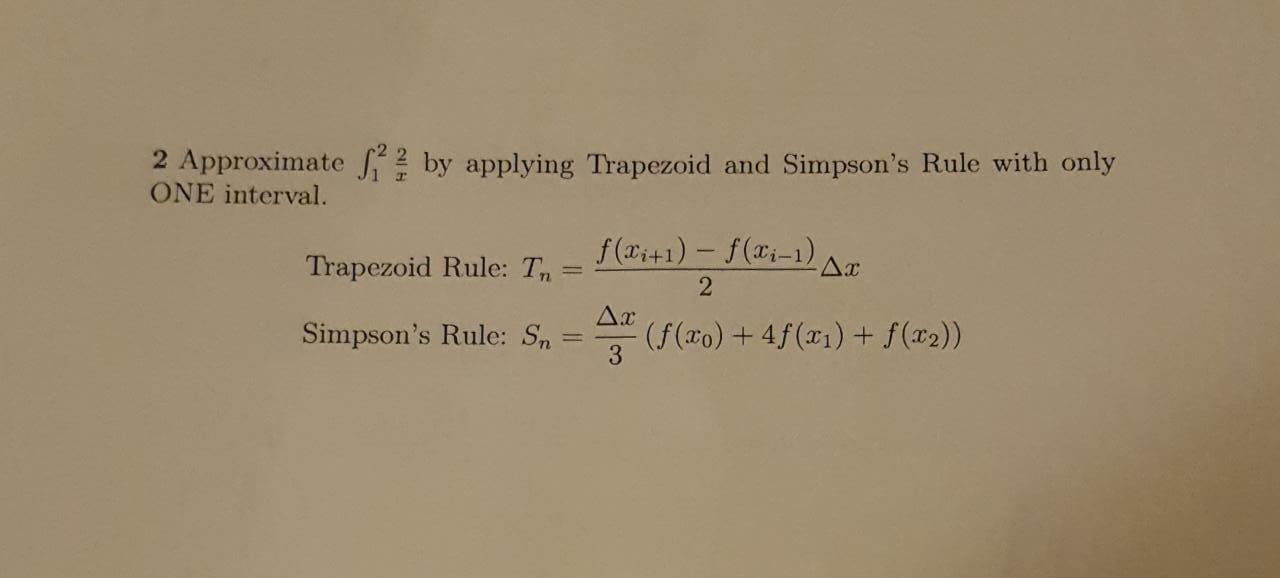 Solved approximate from (1 to 49 x) insted of (1 to 2 2/x | Chegg.com