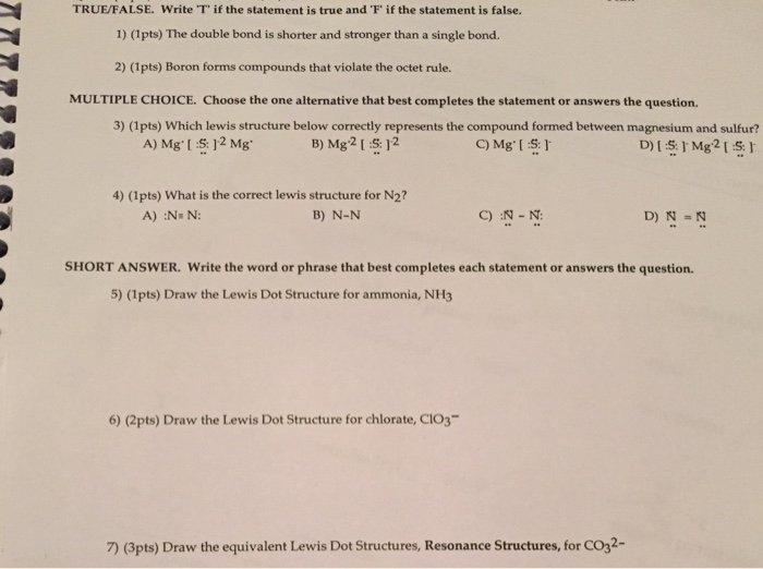 Solved TRUE/FALSE. Write T if the statement istrue and 'F. | Chegg.com