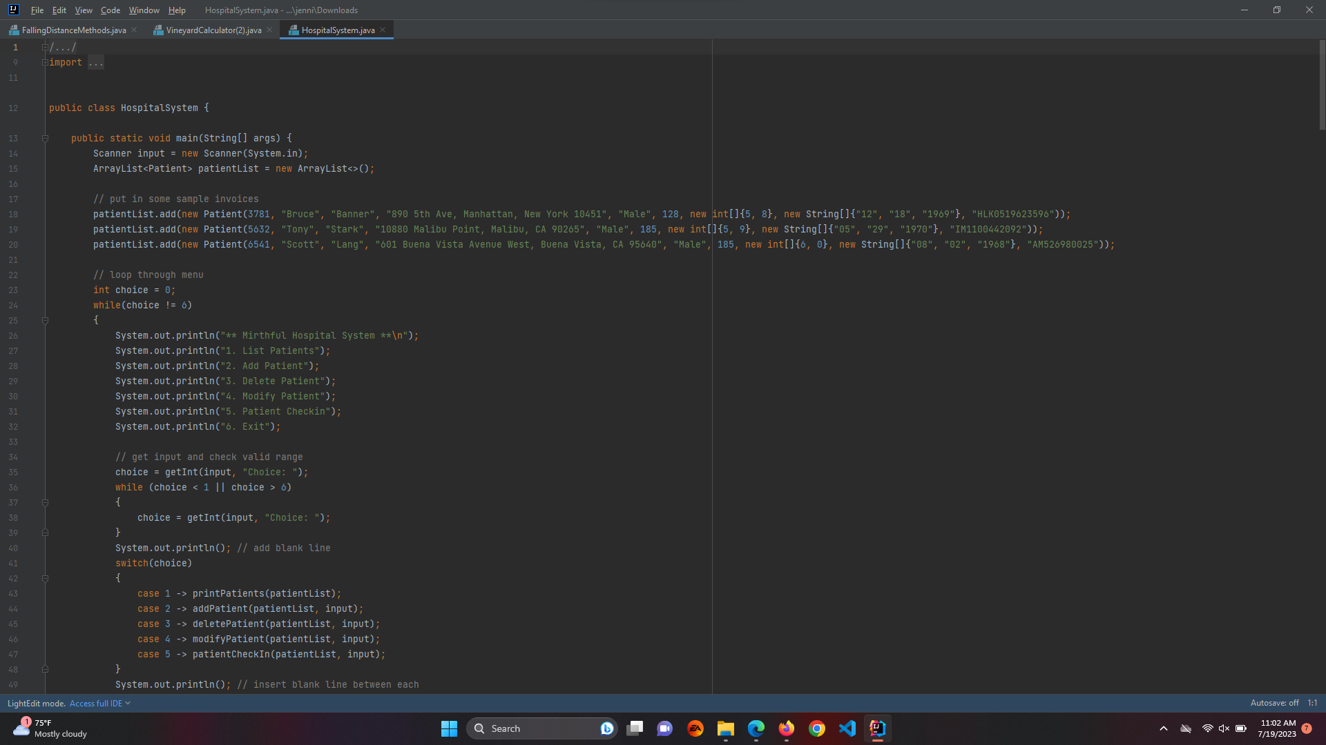Solved Fields: The height variable is an integer array with | Chegg.com