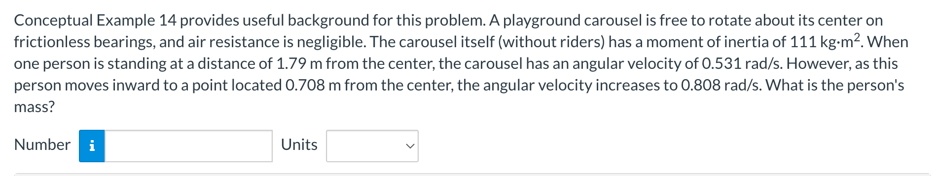 Solved Conceptual Example 14 provides useful background for | Chegg.com