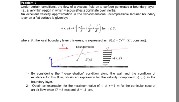 Solved Under certain conditions, the flow of a viscous fluid | Chegg.com