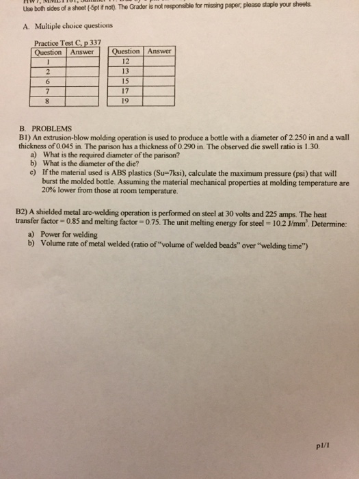 Solved Use both sides of a short (-5pt if not). The Grader | Chegg.com