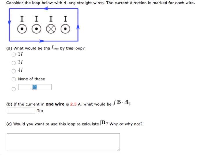 Solved Consider the loop below with 4 long straight wires. | Chegg.com