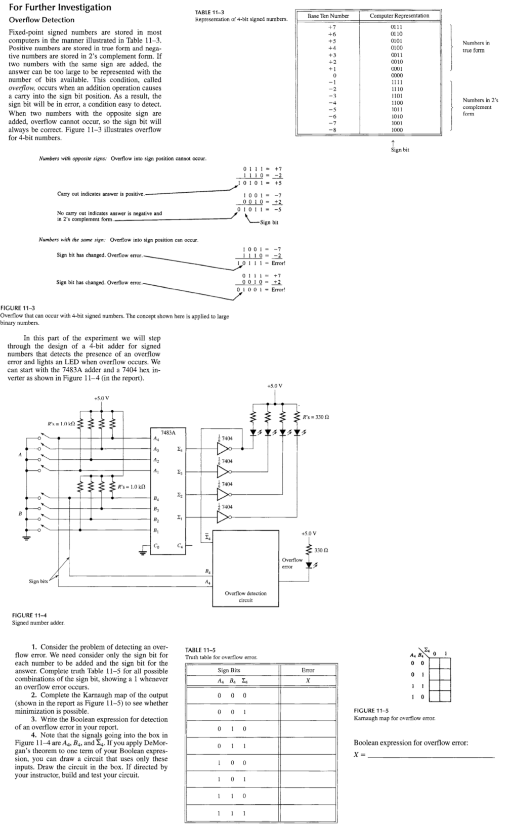 Solved TABLE 11-3 Representation of 4-bit signed numbers. | Chegg.com
