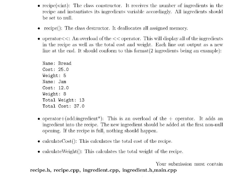 Solved Write a C++ program according to the following, you | Chegg.com
