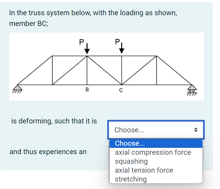 Solved In the truss system below, with the loading as shown, | Chegg.com