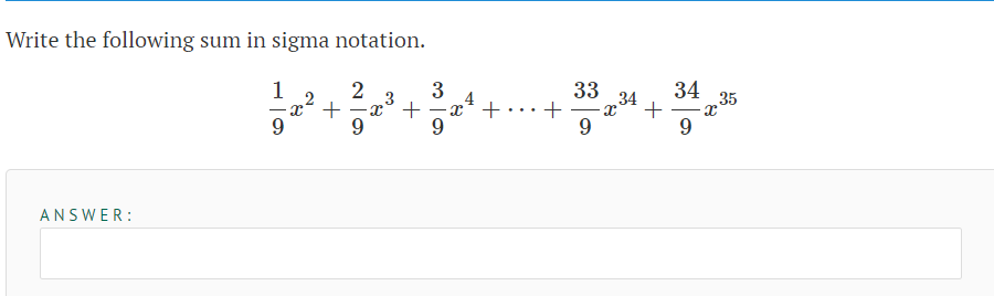 Solved Please solve the following using summation. SUM ( | Chegg.com