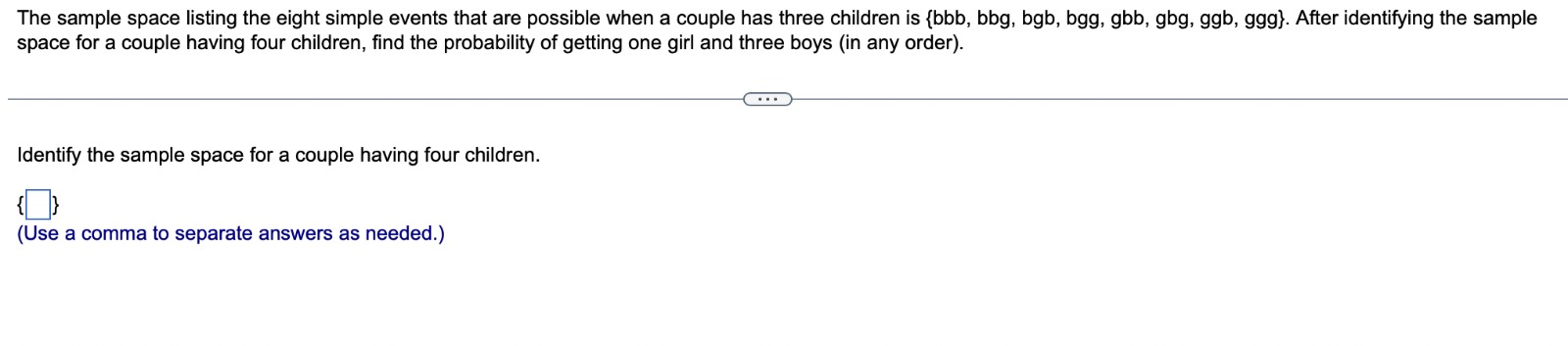 Solved The sample space listing the eight simple events that | Chegg.com