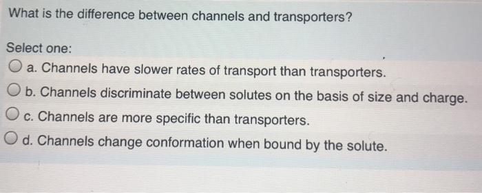 Solved What is the difference between channels and | Chegg.com