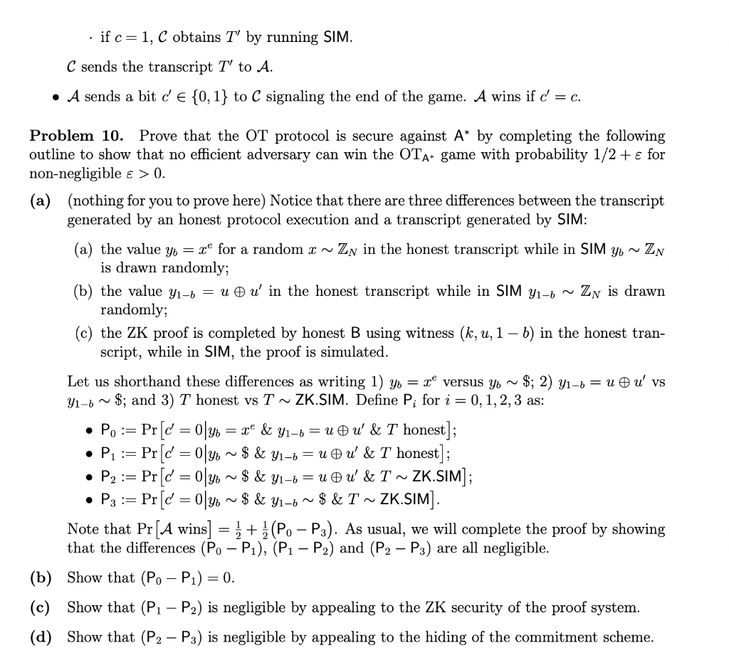 The Protocol We present the protocol sequentially, | Chegg.com