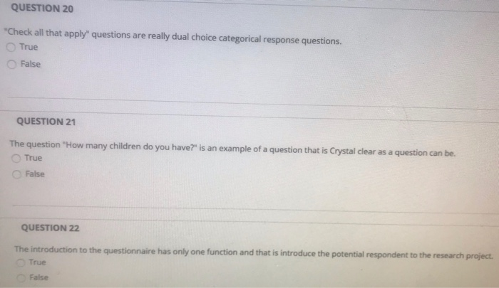 Solved QUESTION 20 "Check all that apply" questions really | Chegg.com