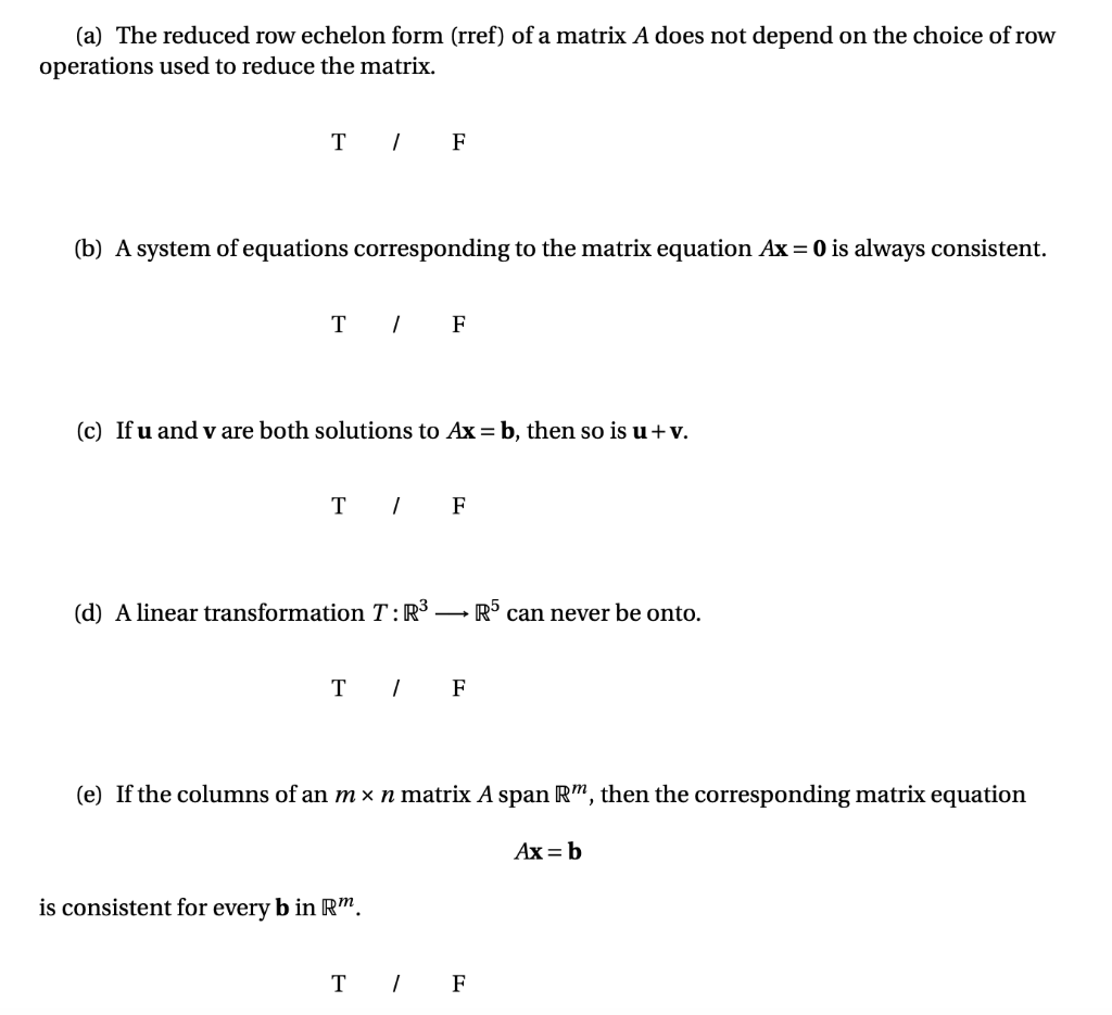 Solved (a) The reduced row echelon form (rref) of a matrix A | Chegg.com