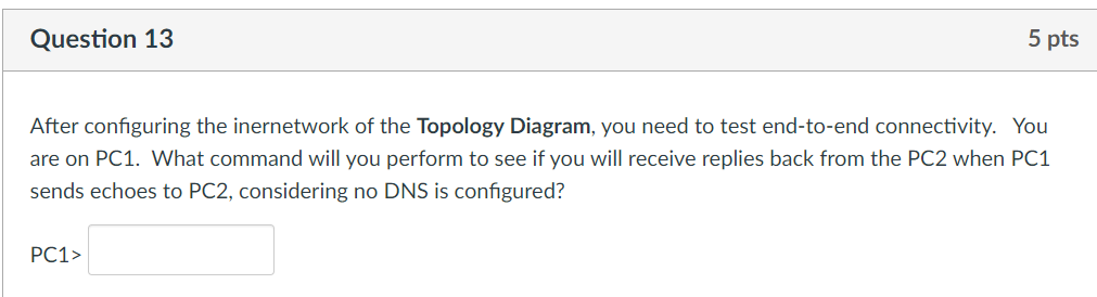 Solved Addressing Table Use Following Network Addresses | Chegg.com