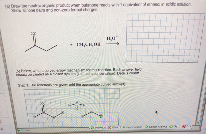 Solved Draw the beutralnorganic product when butanone reacts | Chegg.com
