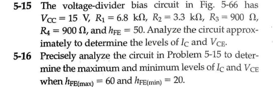 Solved 5-49 Calculate hFE(min) for the transistor in the | Chegg.com