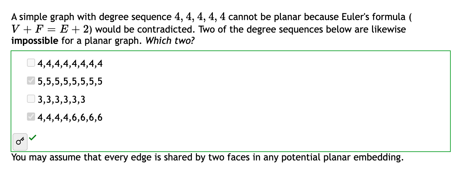 Solved A simple graph with degree sequence 4,4,4,4,4 cannot | Chegg.com