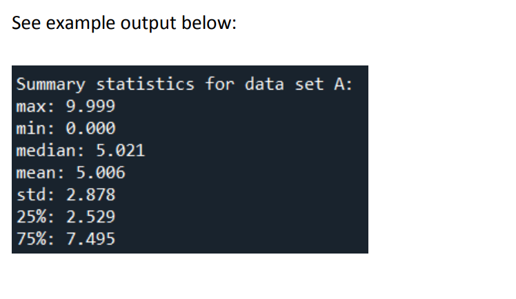 Solved Complete the functions to calculate the summary | Chegg.com