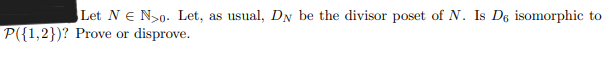 Solved Let \\( N \\in \\mathbb{N}_{>0} \\). Let, as usual, | Chegg.com