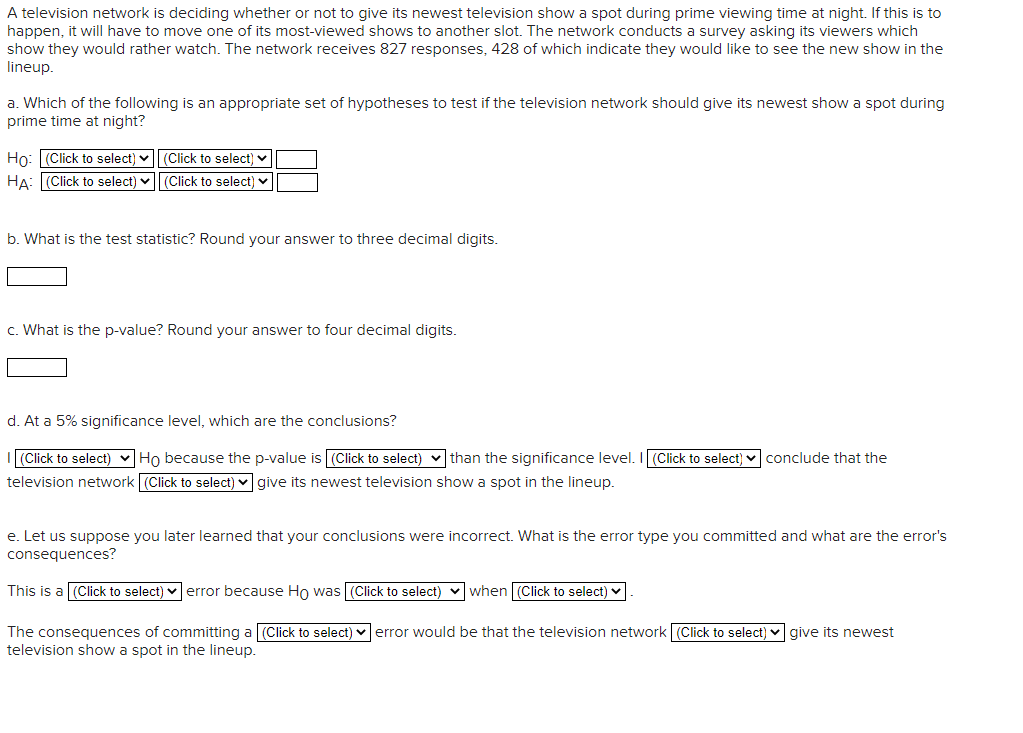 Solved A television network is deciding whether or not to | Chegg.com