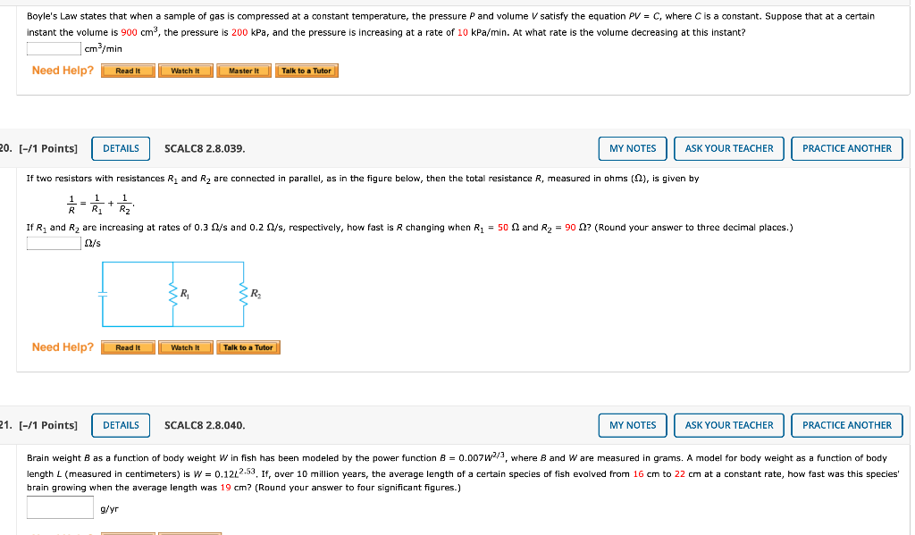 Solved Boyle s Law States That When A Sample Of Gas Is Chegg