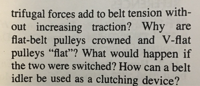Solved Which simple machines are found in belt drives? What | Chegg.com