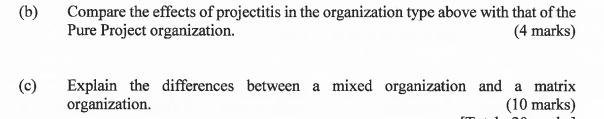 Solved (b) Compare the effects of projectitis in the | Chegg.com