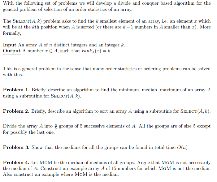Solved With the following set of problems we will develop a | Chegg.com